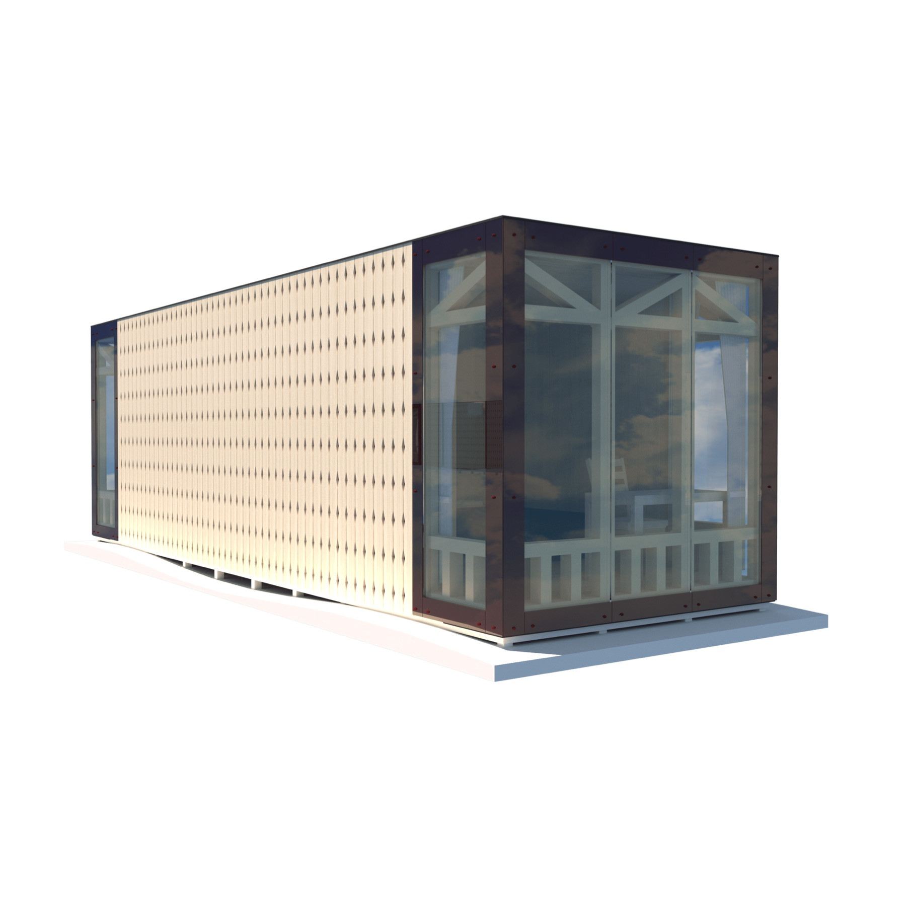 Kjøkken | Soverom 3,0 x 9,6m│29m2 - ScandiCamp modulhus - ScandiCamp.no